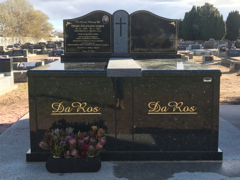 Custom Crypt Memorial Installed in Horsham - The Headstone Company